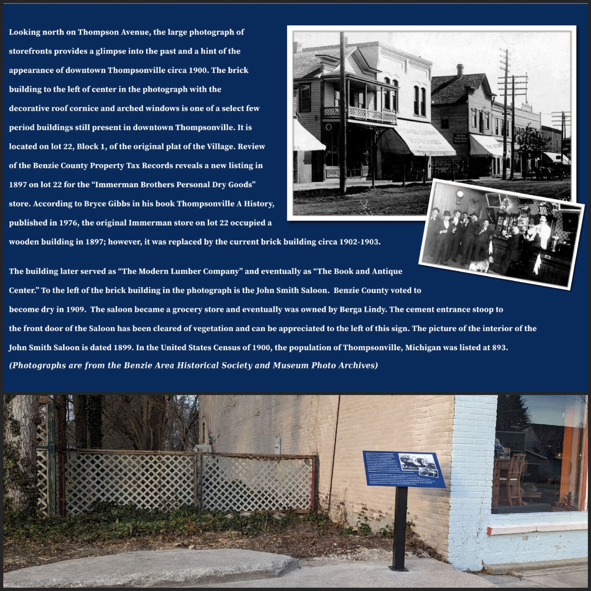 Historical Interpretive Sign - Thompsonville Area Revitalization Project